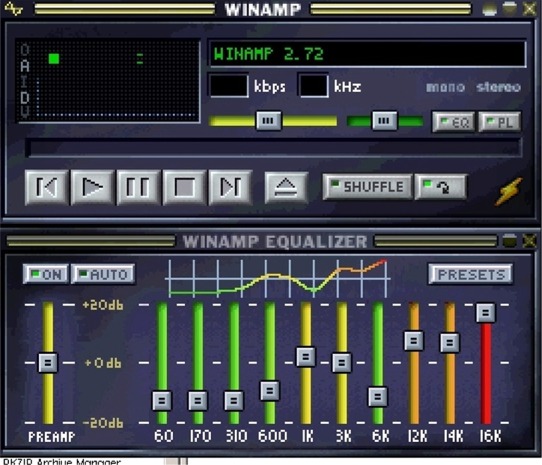 WinAmp Media Player Description